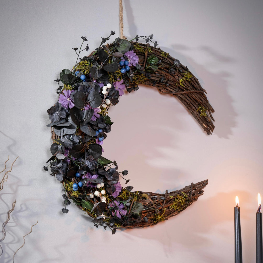 Rattan Moon Wall Hangar – Two Girls Treasure