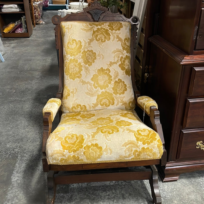 Vintage Gold Platform Rocker – Two Girls Treasure